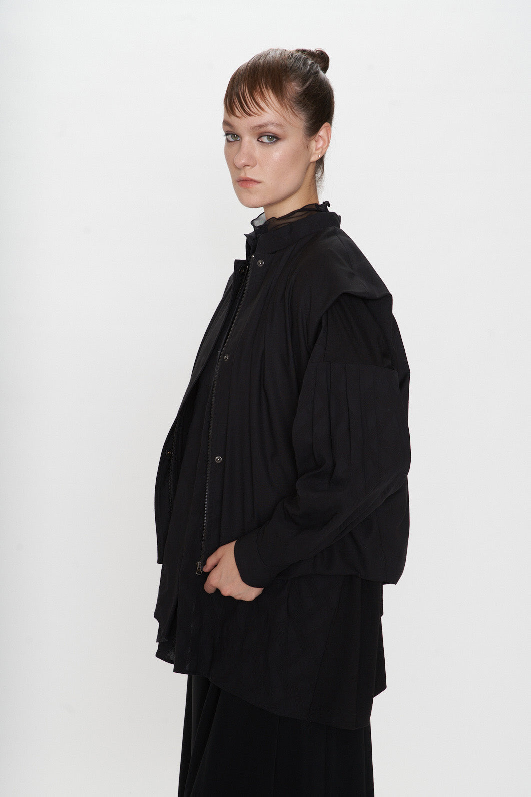 Irregular Hem Texture Cotton Blouse | ATSURO TAYAMA – SIDEFAME GROUP ...