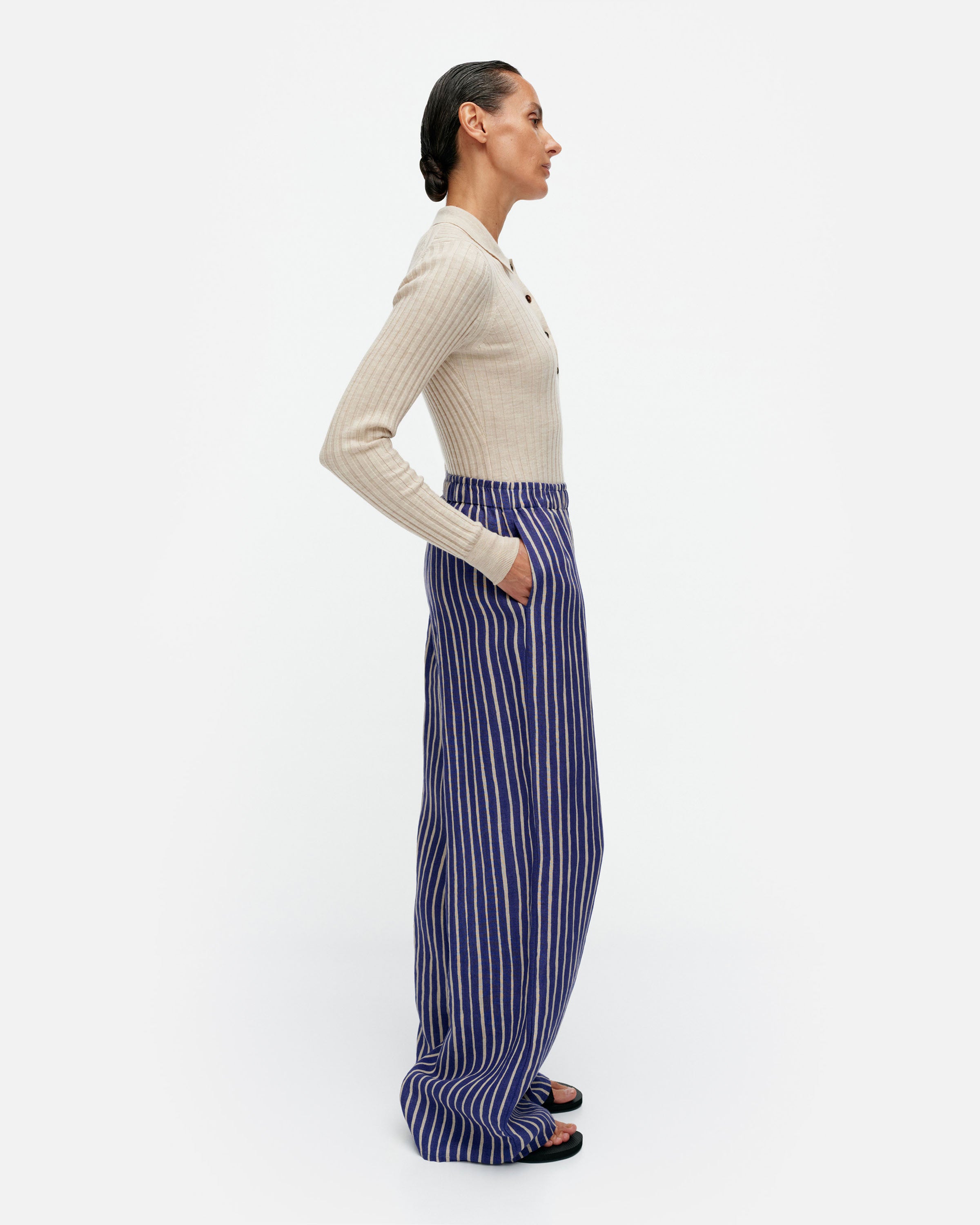 Merivirta Piccolo Relaxed Linen Trousers | MARIMEKKO – SIDEFAME GROUP ...